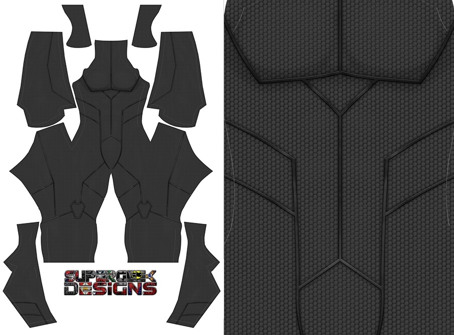 REBIRTH BATMAN (no muscle shading) pattern file - SUPERGEEK DESIGNS