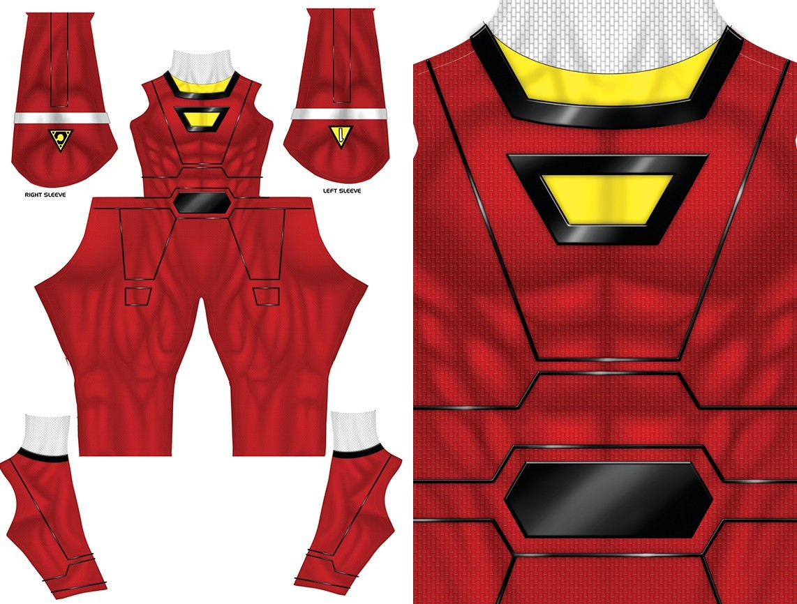 RED TURBO Power Ranger pattern file - SUPERGEEK DESIGNS