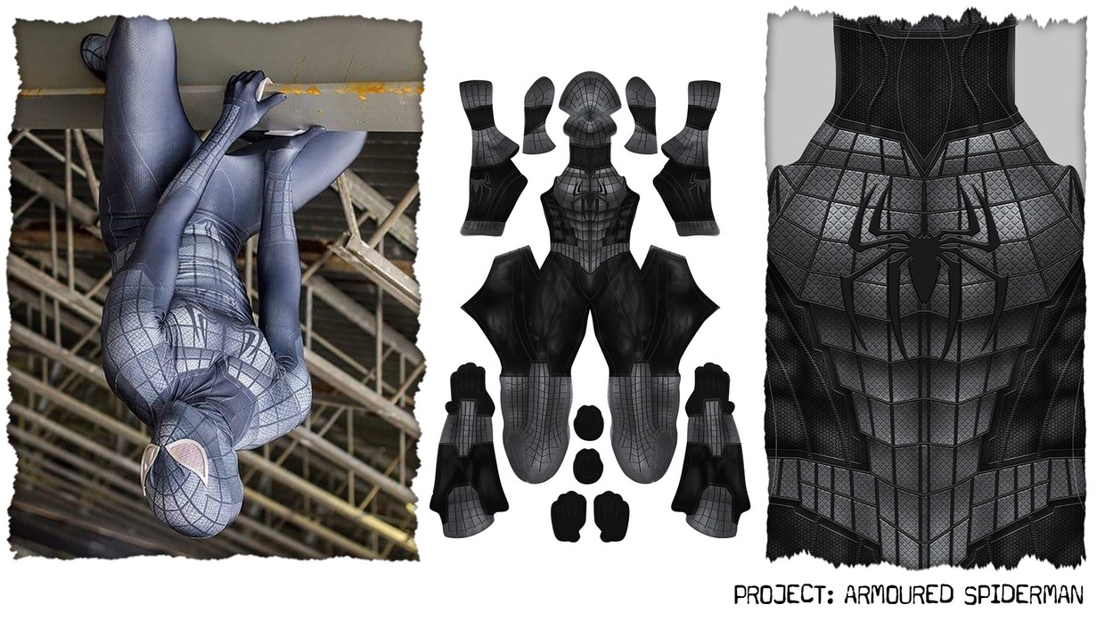 ARMOURED SPIDERMAN - SUPERGEEK DESIGNS