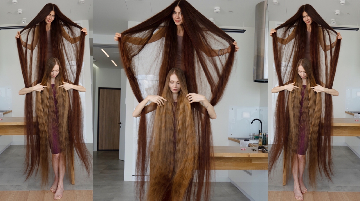 Level 999 of very long hair. Dashik & Aliia - aliia-more