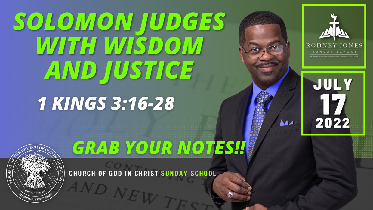 Solomon Judges with Wisdom and justice