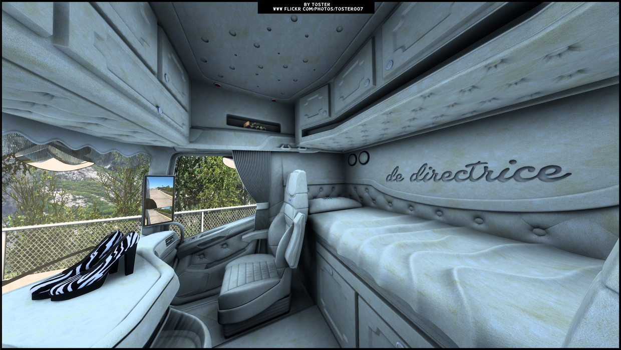 Interior DAF XG+ Violet ETS 2 #10 - TosteR007 Custom