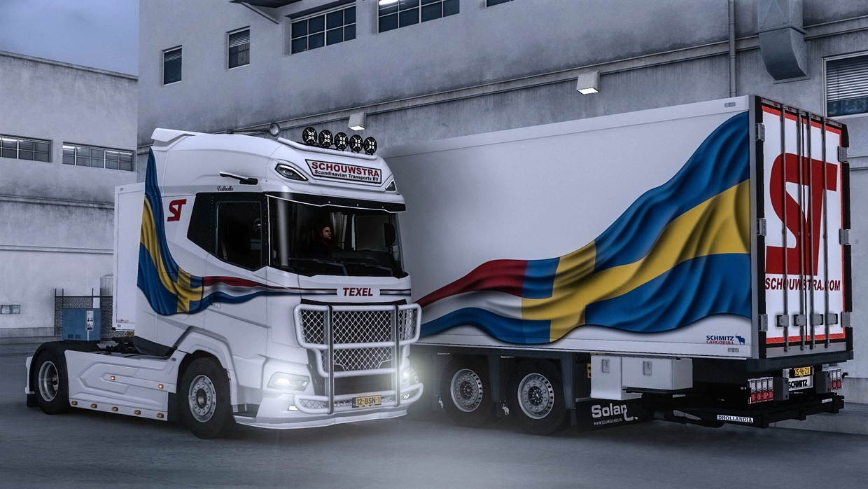 DAF 2021 Jelle Schouwstra Transport Combo Skin ETS 2 - TosteR007 Custom