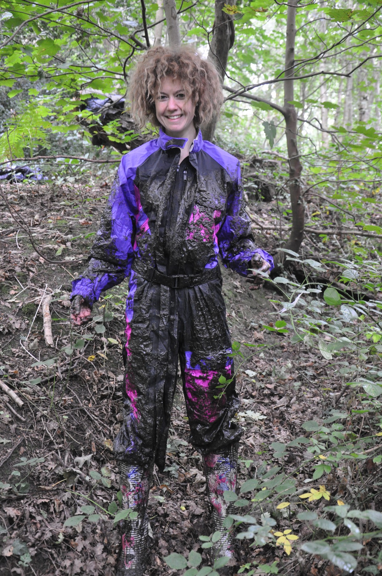 electric and the muddy rainsuit - wellies women mess