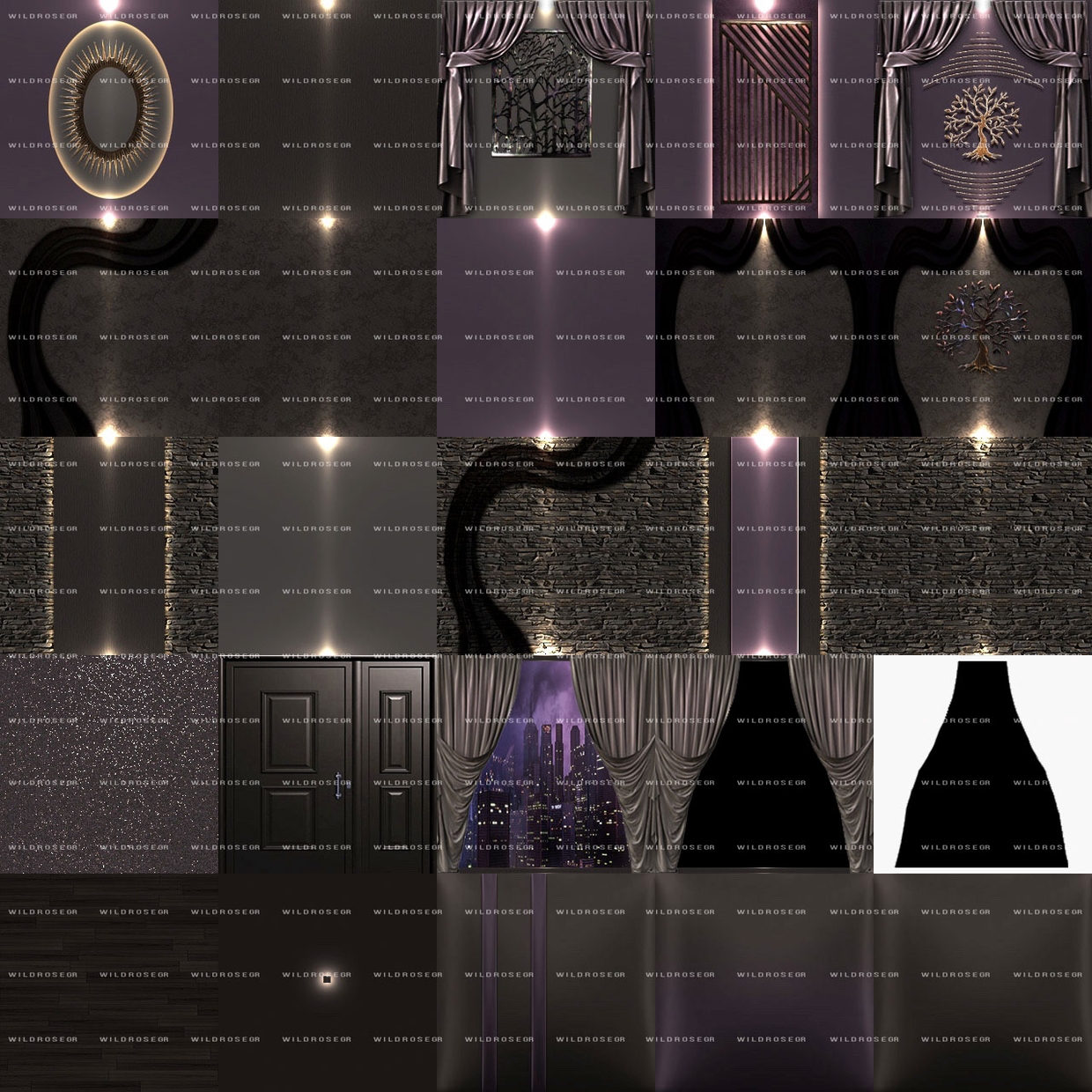 ART WALL PANEL - WildRoseGr