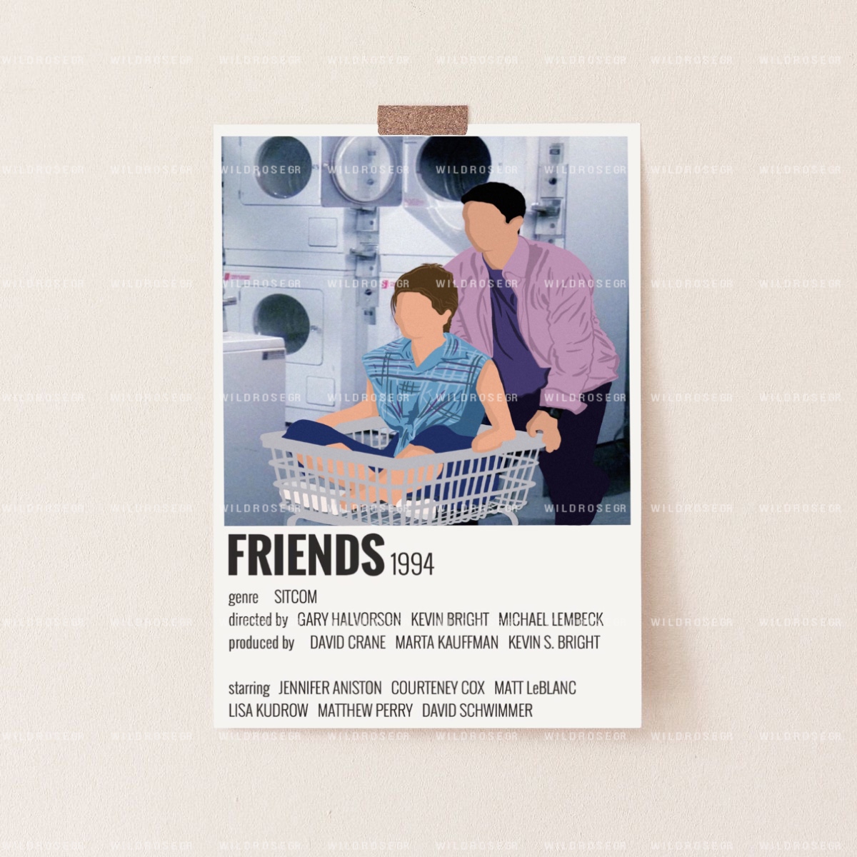 FRIENDS (RACHEL/ROSS) (DIGITAL ART PRINTS) - WildRoseGr