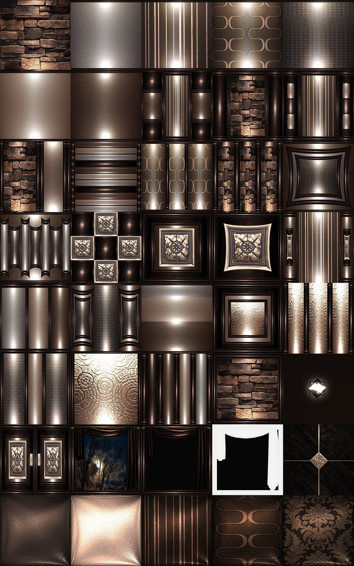 LIGHTED ANIMATED FROSTED GLASS TEXTURES - WildRoseGr