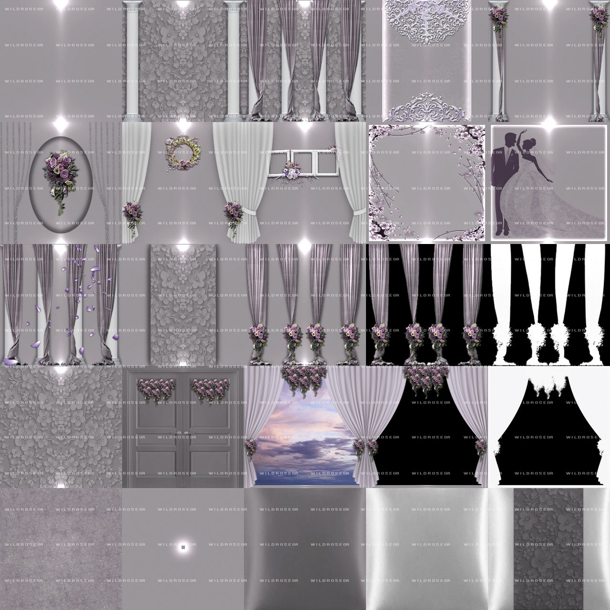 ART WALL PANEL - WildRoseGr