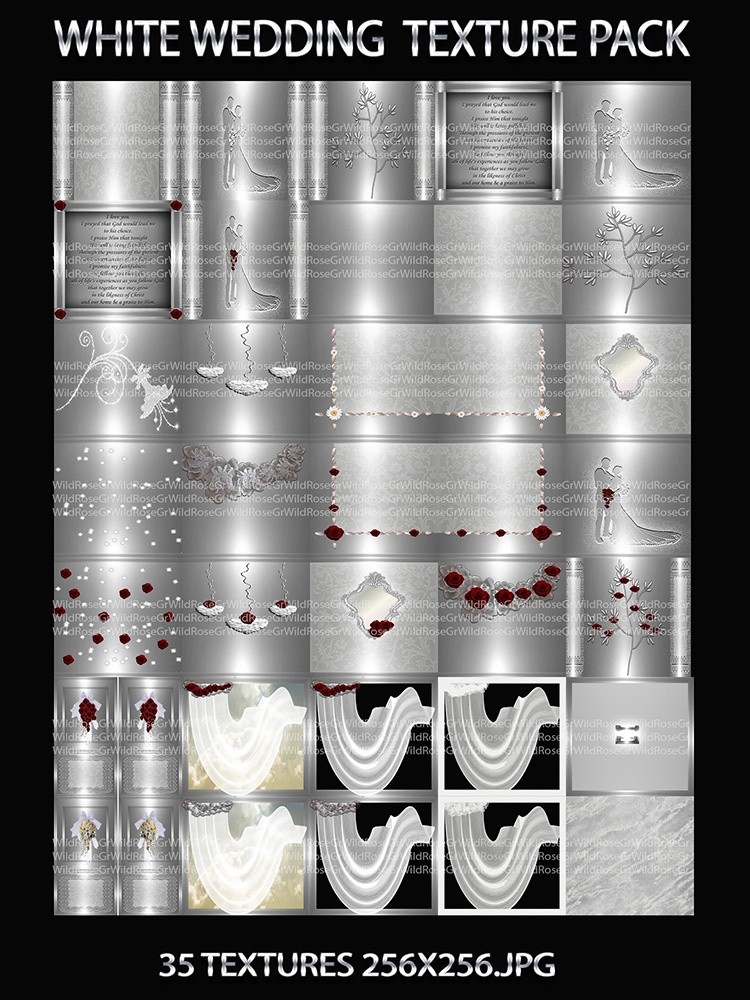 ~ WHITE WEDDING IMVU TEXTURE PACK ~ - WildRoseGr