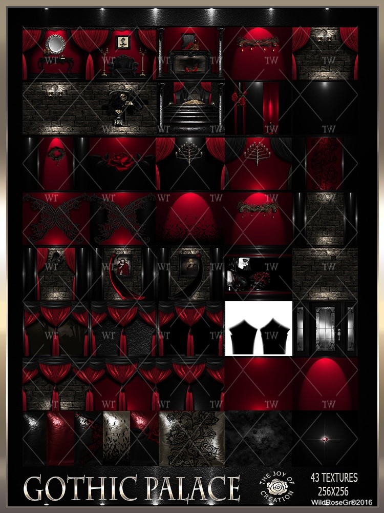 ~ GOTHIC PALACE ~ TEXTURE PACK - WildRoseGr