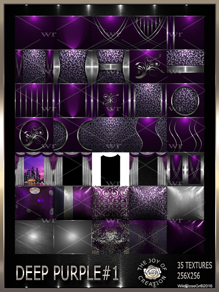 ~ DEEP PURPLE #1 TEXTURE PACK ~ - WildRoseGr