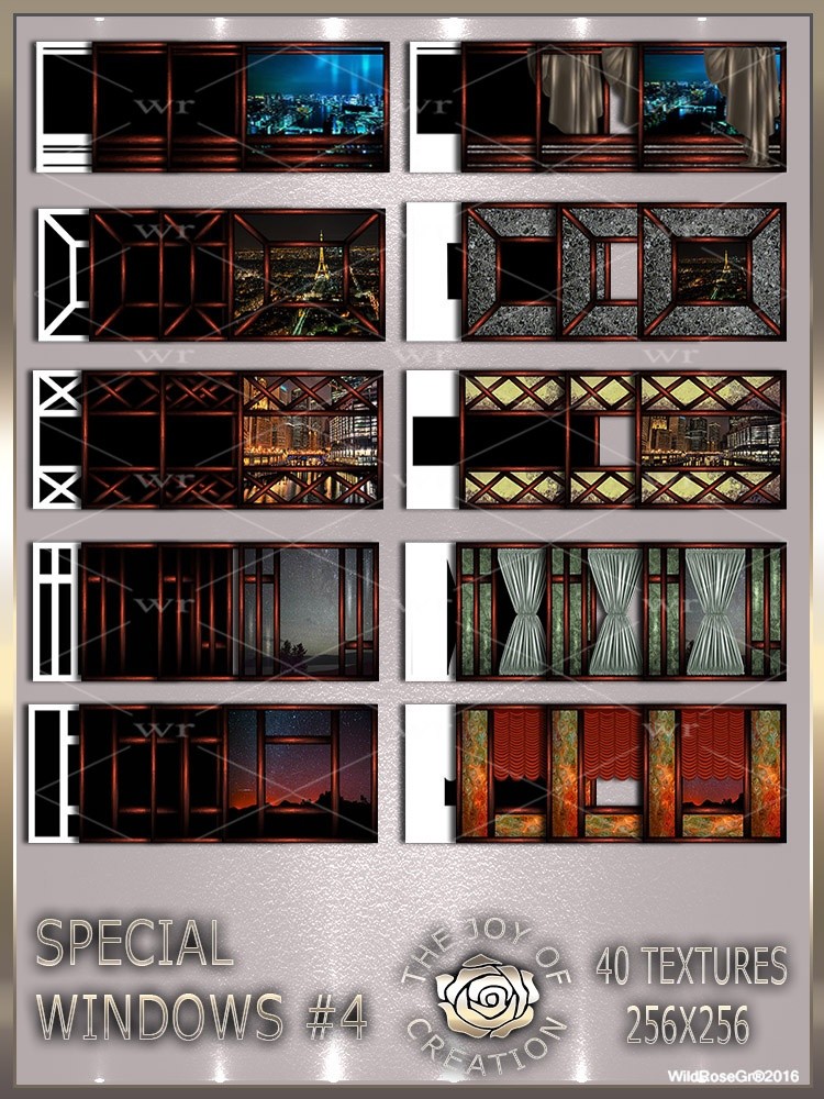 ~ SPECIAL WINDOWS #4 TEXTURE PACK ~ - WildRoseGr