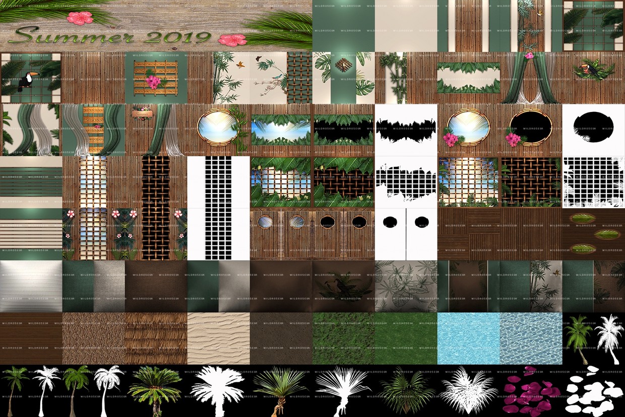 ~ WINDOW&FABRICS #2 IMVU TEXTURE PACK ~ - WildRoseGr