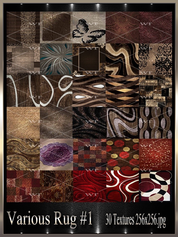 ~ VARIOUS RUG #1 TEXTURE PACK ~ - WildRoseGr