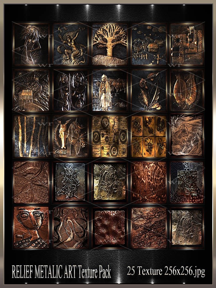~ RELIEF METALLIC ART IMVU TEXTURE PACK ~ - WildRoseGr