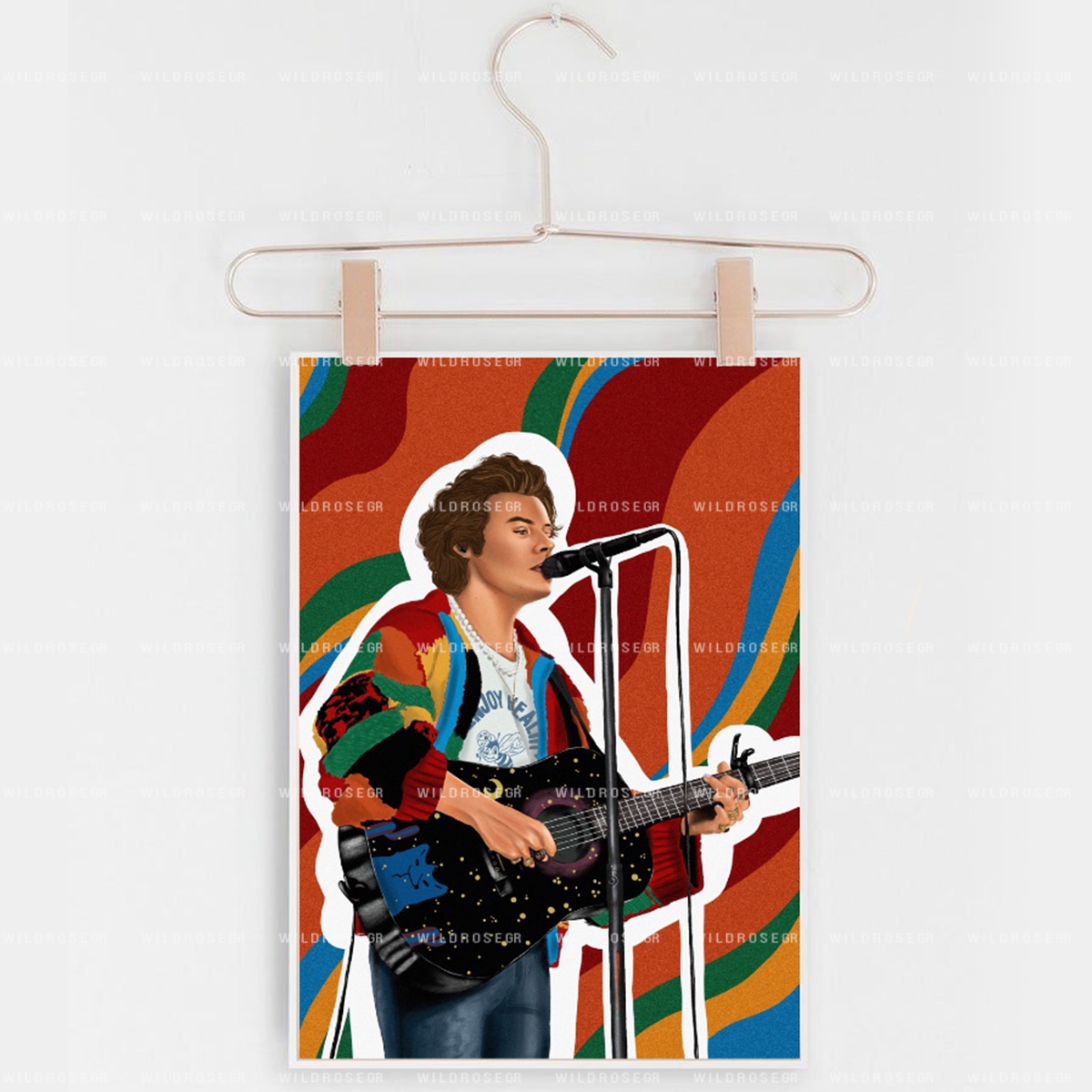 HARRY STYLES COLORFUL (DIGITAL ART PRINT) - WildRoseGr