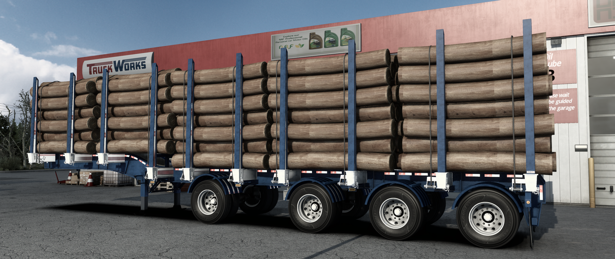 48' Manac Logging trailer - Mod American Truck Simulat - Brian Modmaker