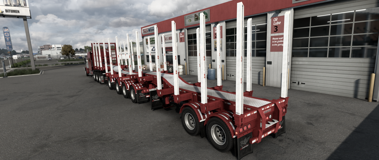 B-Train Manac logging trailer - Mod American Truck Sim - Brian Modmaker