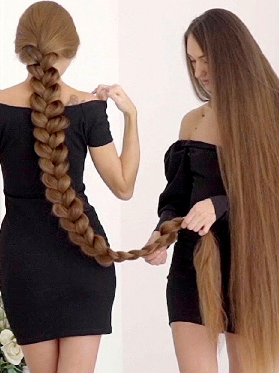 VIDEO - Rapunzel braids Rapunzel - RealRapunzels