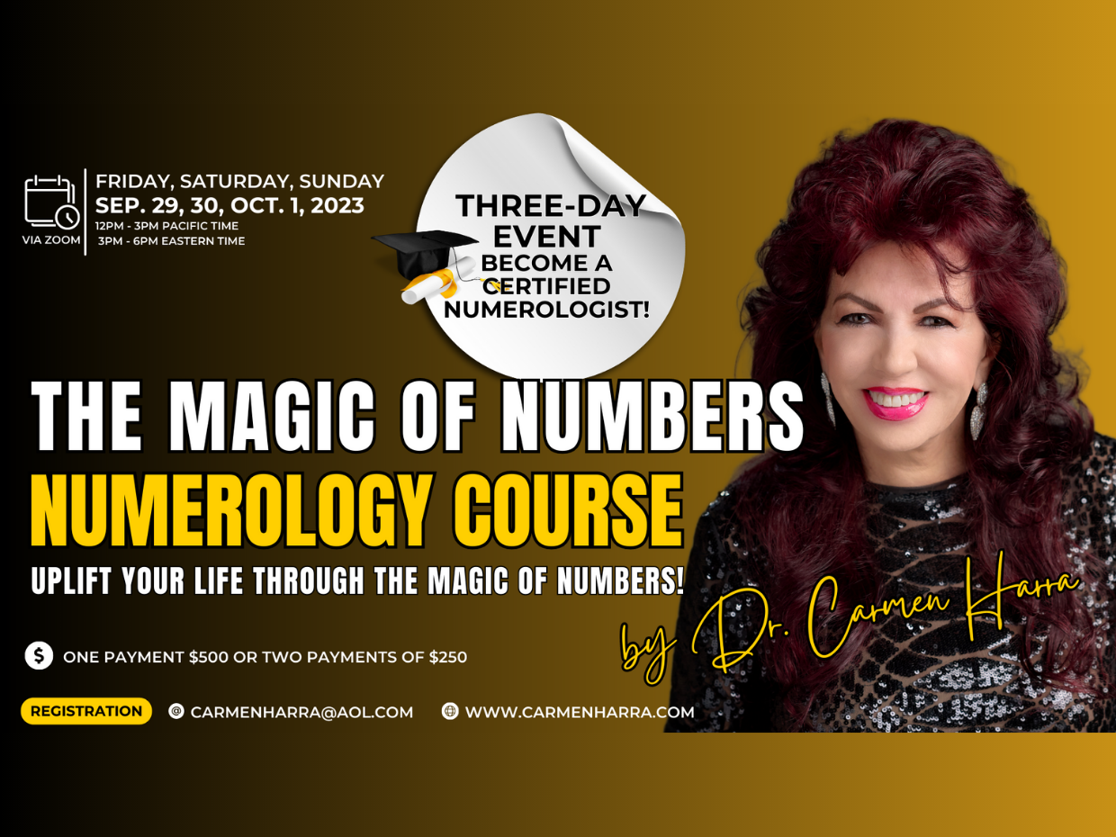 The Magic of Numbers Numerology Course (3 days) - CarmenHarra