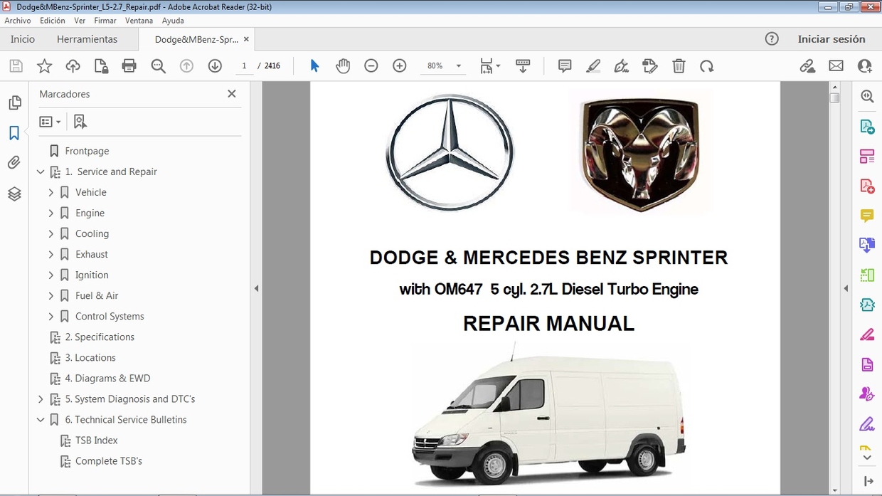 MERCEDES BENZ SPRINTER OM647 2.7L Workshop Repair - Ma - Car.Repair.Manuals
