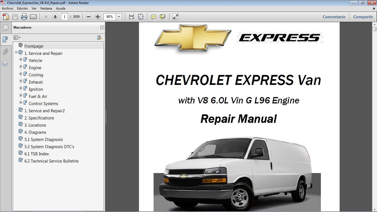 CHEVROLET EXPRESS VAN 6.0 Manual de Taller - Workshop - Car.Repair.Manuals