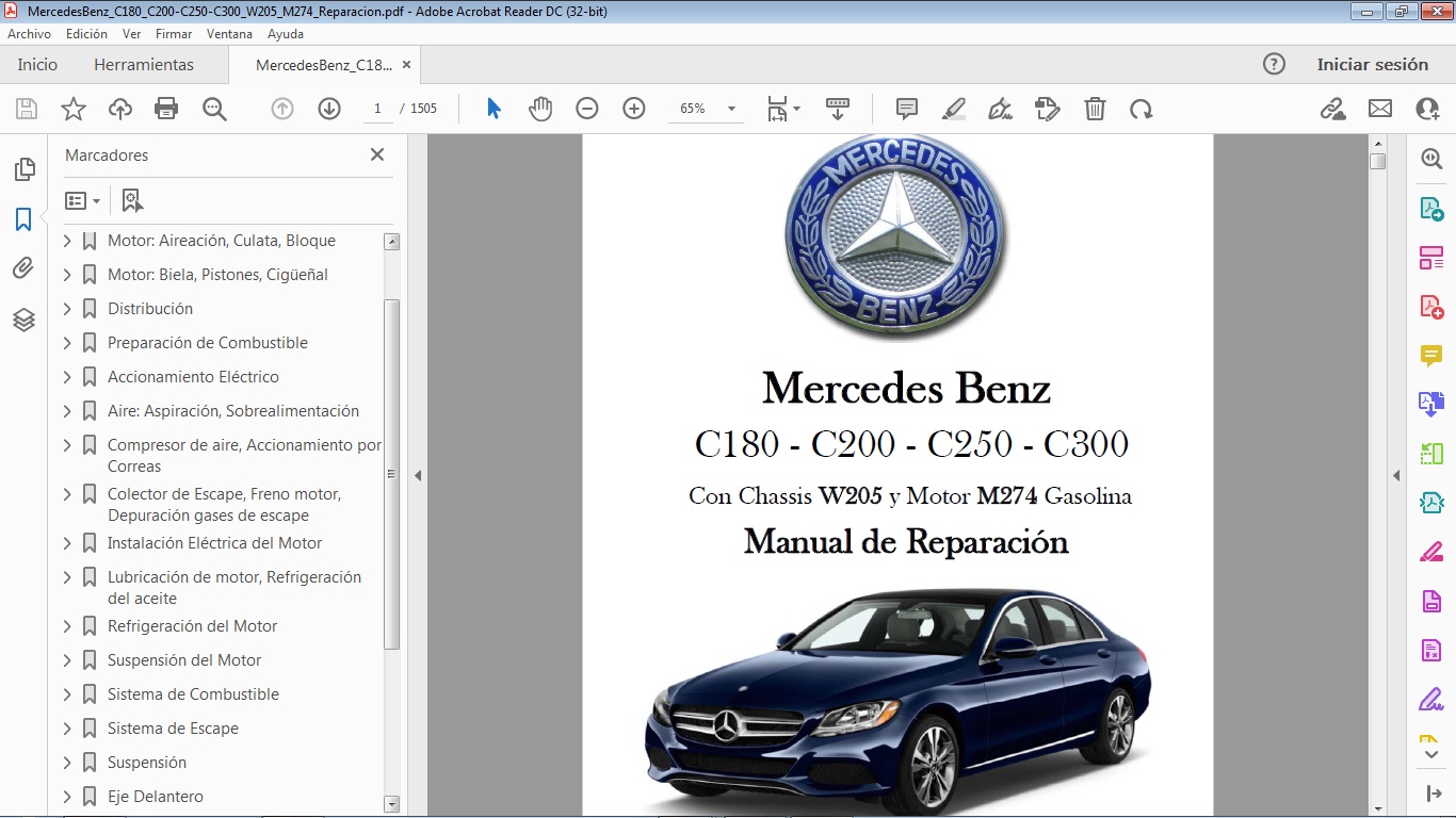 Mercedes Benz C180 C200 C220 C250 CDI W204 BlueEfficie - Car.Repair.Manuals