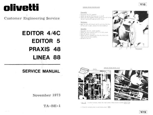 Olivetti Typewriter - TWDB Operation: OOPRAP