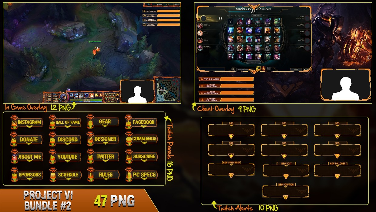 PROJECT VI - BUNDLE #2 [47 PNG] - LoLoverlay