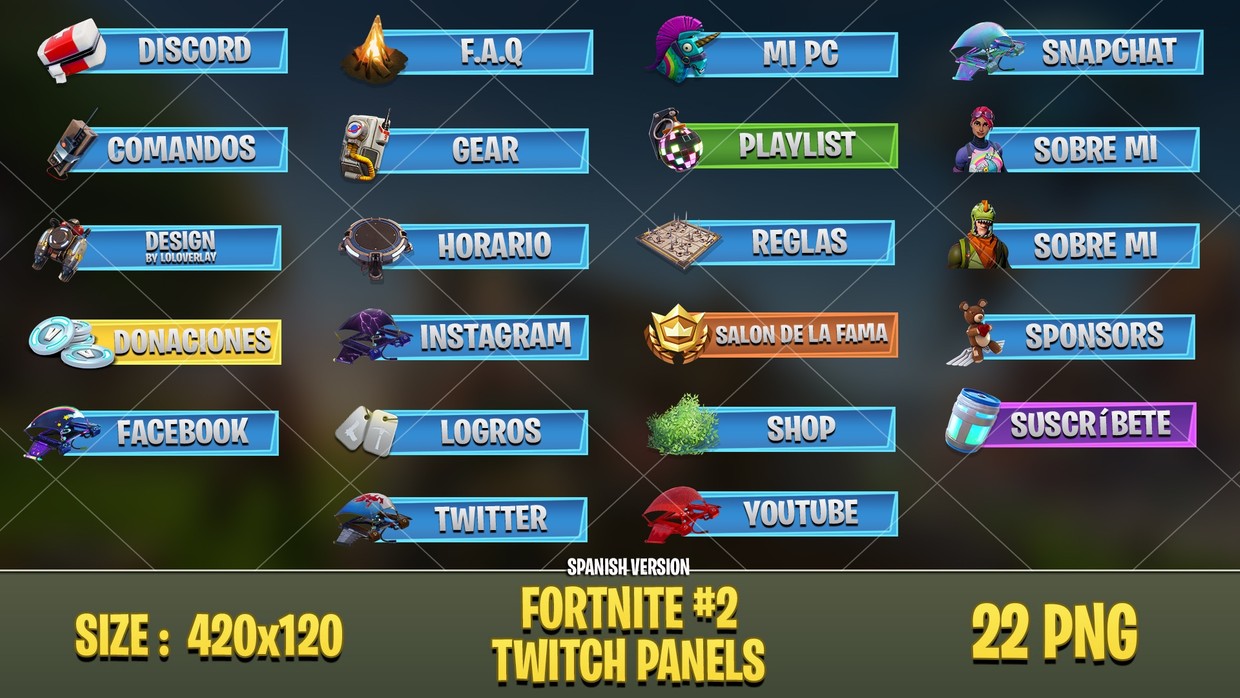 [SPA] FORTNITE - TWITCH PANELS #2 - LoLoverlay