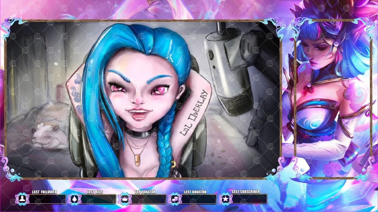 🌸 SPIRIT BLOSSOM EVELYNN - JUST CHATTING OVERLAY - LoLoverlay