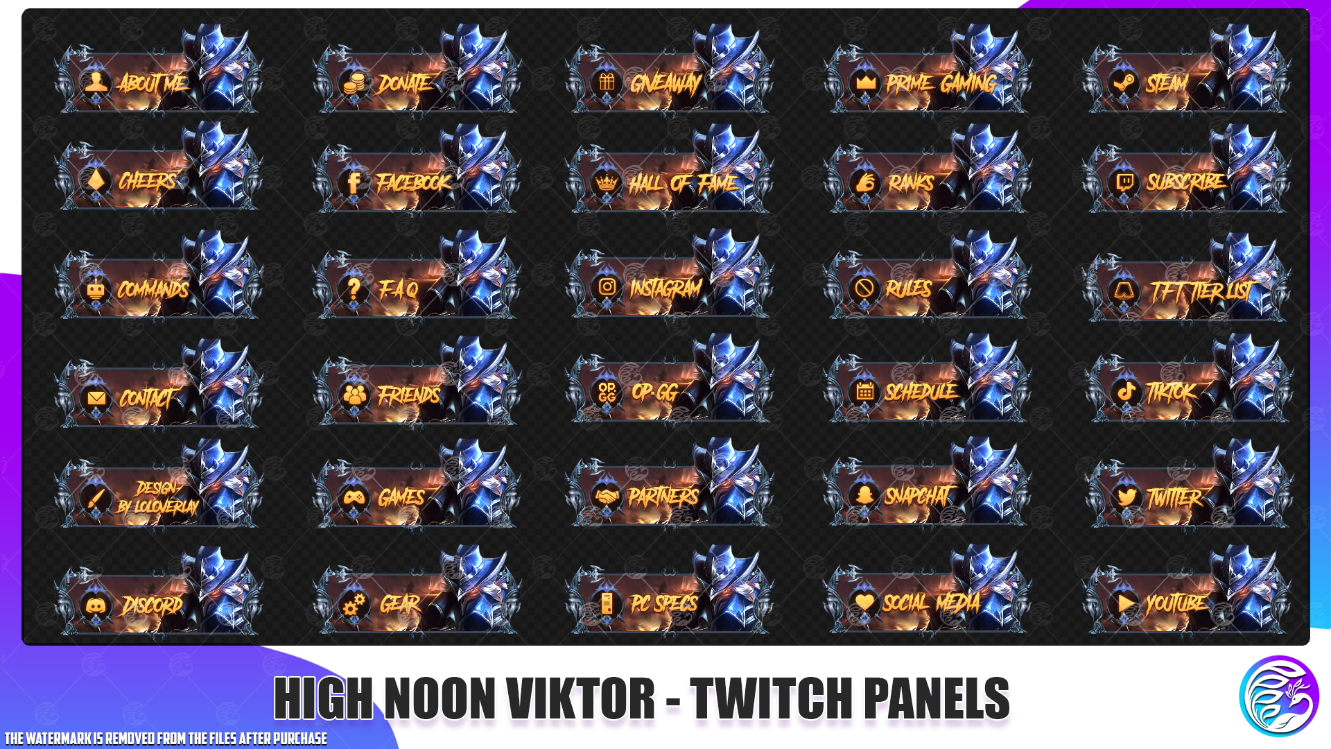 TWITCH PANELS - LoLoverlay