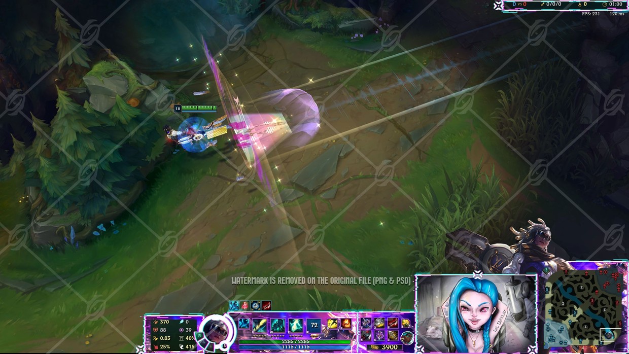 TRUE DAMAGE SENNA PRESTIGE EDITION - IN GAME OVERLAY - LoLoverlay