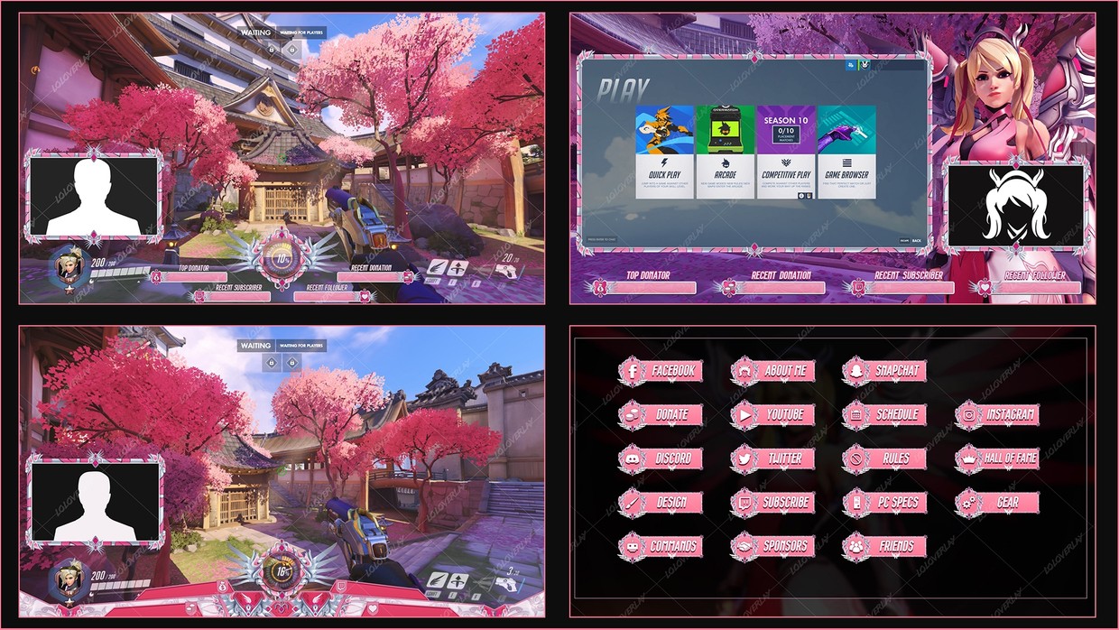 PINK MERCY - BUNDLE [47 PNG] - LoLoverlay