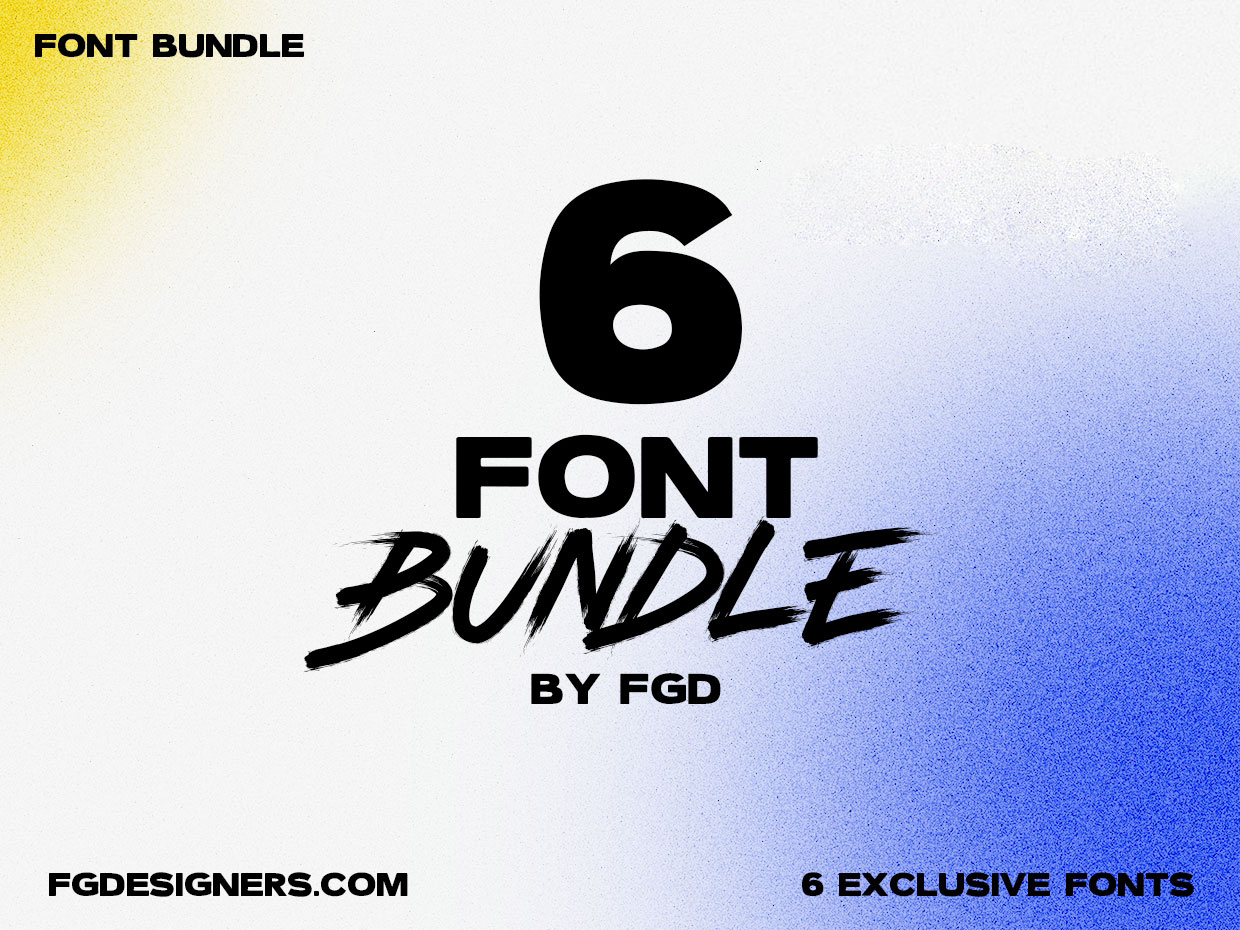 6 font bundle - FGD