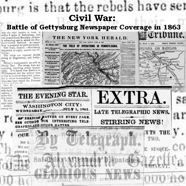 Civil War: Battle of Gettysburg Newspaper Coverage in ...