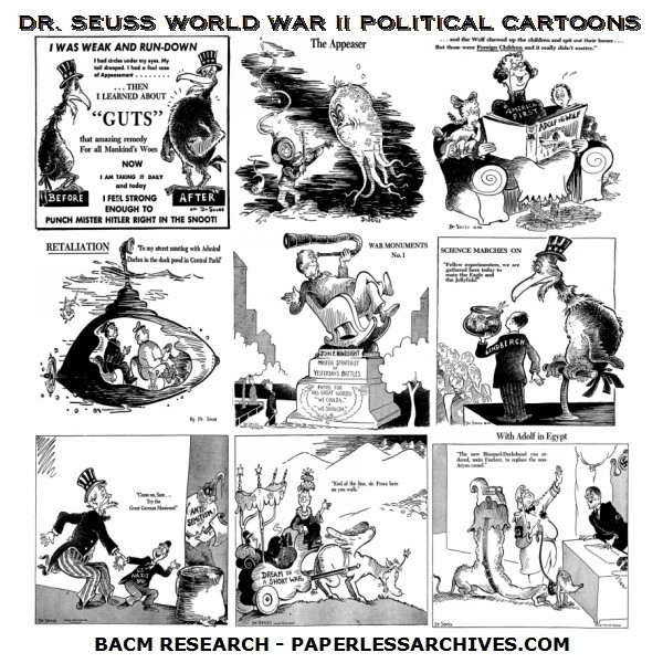 Dr. Seuss - Theodor Geisel World War II Political Cart ...