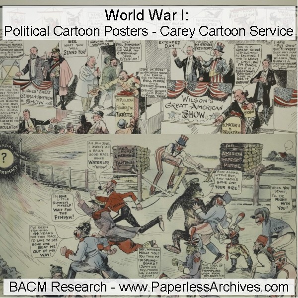 World War I: Political Cartoon Posters - Carey Cartoon ...