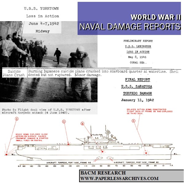 World War II Naval Damage Reports & Photos - Download ...