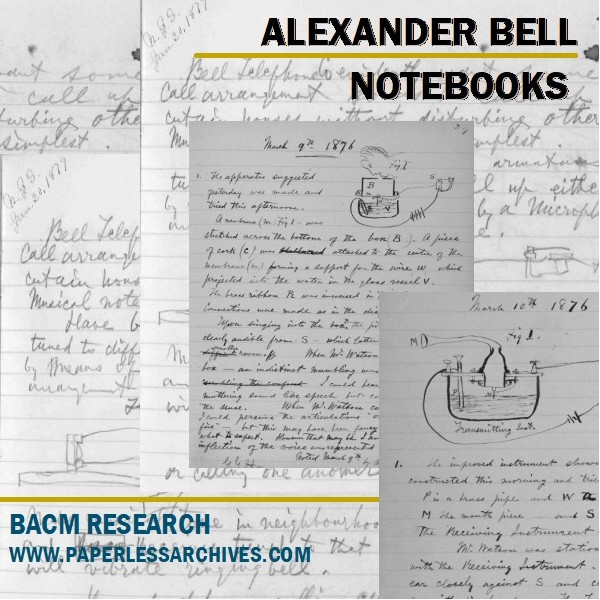 Alexander Graham Bell Notebooks - PaperlessArchives.com