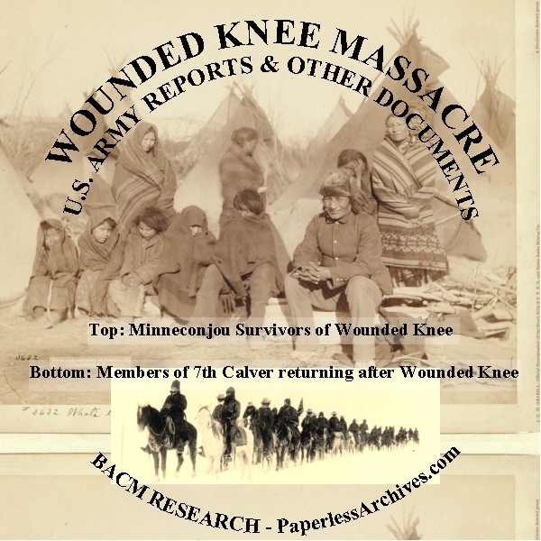 Wounded Knee Massacre, Battle of Wounded Knee, Sioux ...