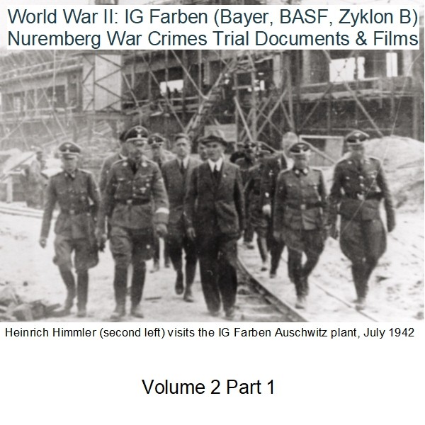 World War II: IG Farben (Bayer, BASF, Zyklon B) Nuremb ...
