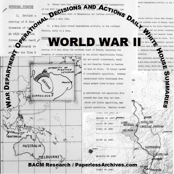 World War II War Department Operational Decisions & A ...