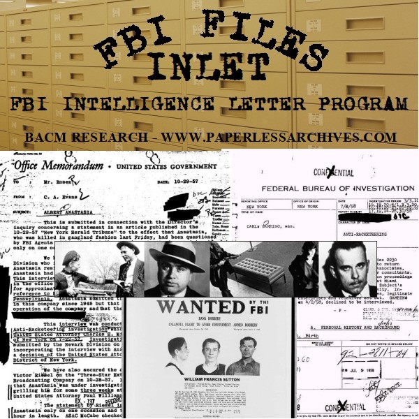 FBI/Nixon Intelligence Letter Program (INLET) FBI File ...