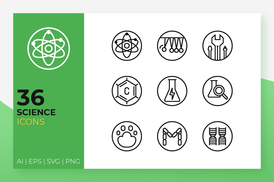 Science Icons - Becris Design