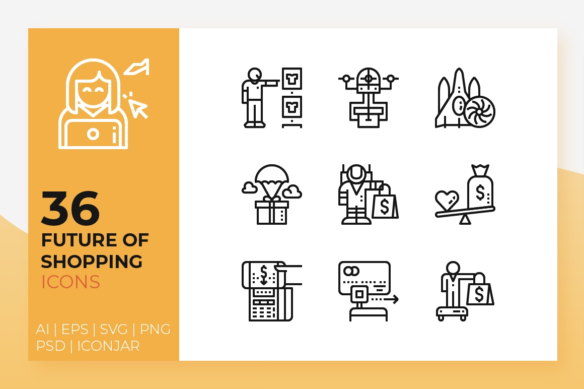 Future of Shopping Icons - Becris Design