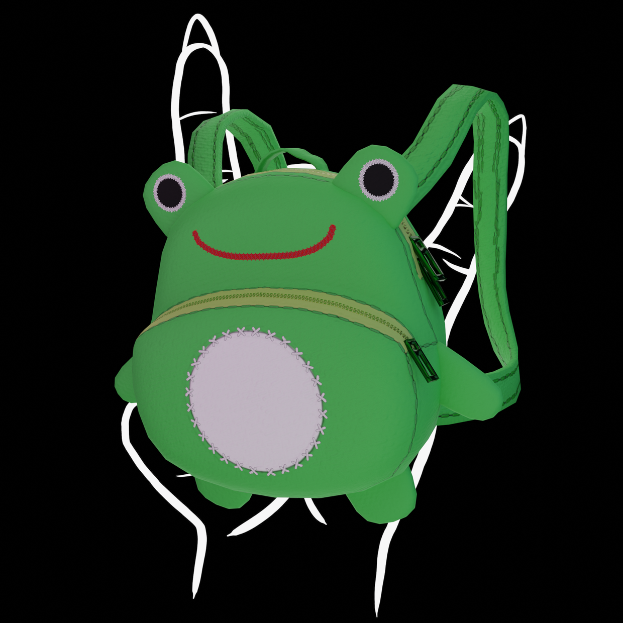 LEASHED CHILDRENS BACKPACK - FROGGY STYLE - Deimos