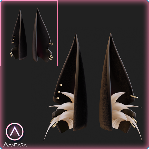 Egyptian Collection: Anubis & Bastet Ears - A-Line: Assets by Aantara