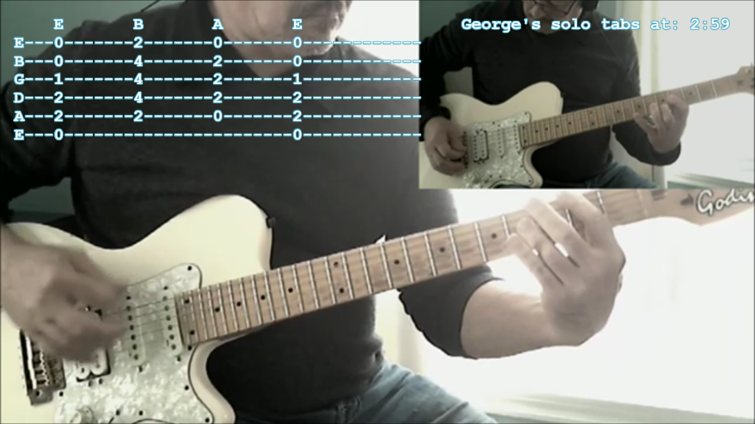 Nowhere Man, The Beatles Video Guitar Lesson (On-scree - MikeGuitarTabs