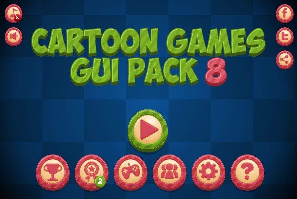 The Stripes - Game GUI - GameArt2D.com